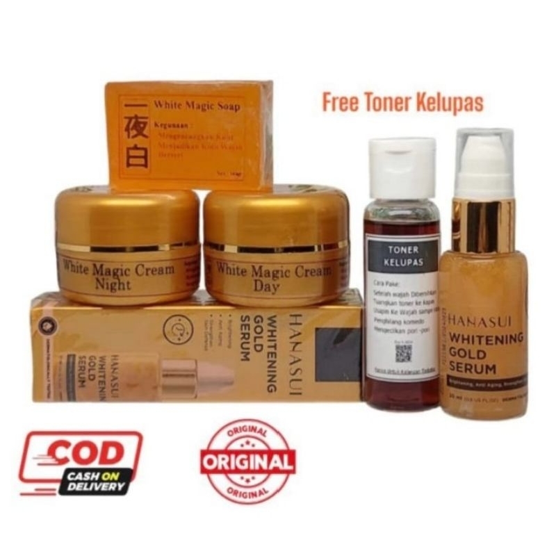 HANASUI PAKET CREAM KOREA+SERUM+TONER KELUPAS(ready) | 蝦皮購物