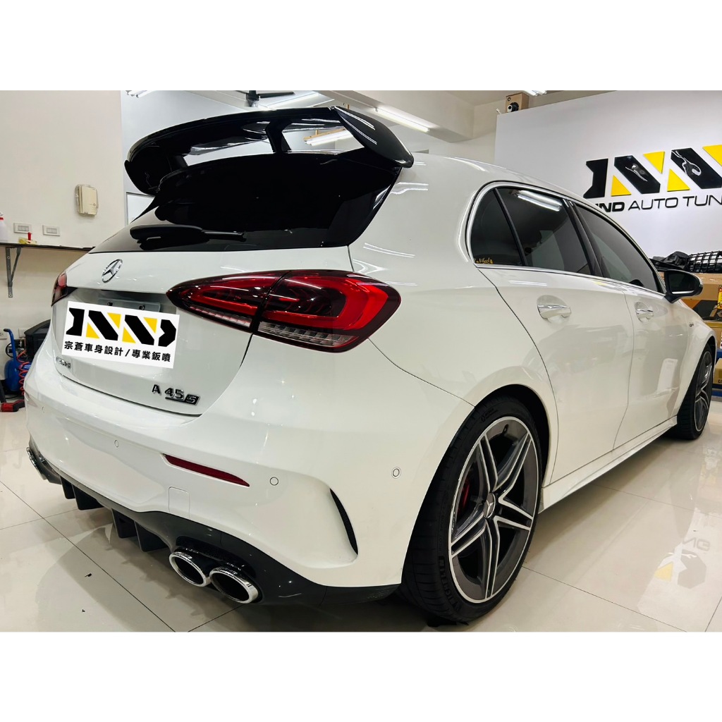 -宗蒼 AUTO TUNING- BENZ 賓士 W177 A45 ED1 亮黑 戰鬥尾翼 A200 A250 | 蝦皮購物