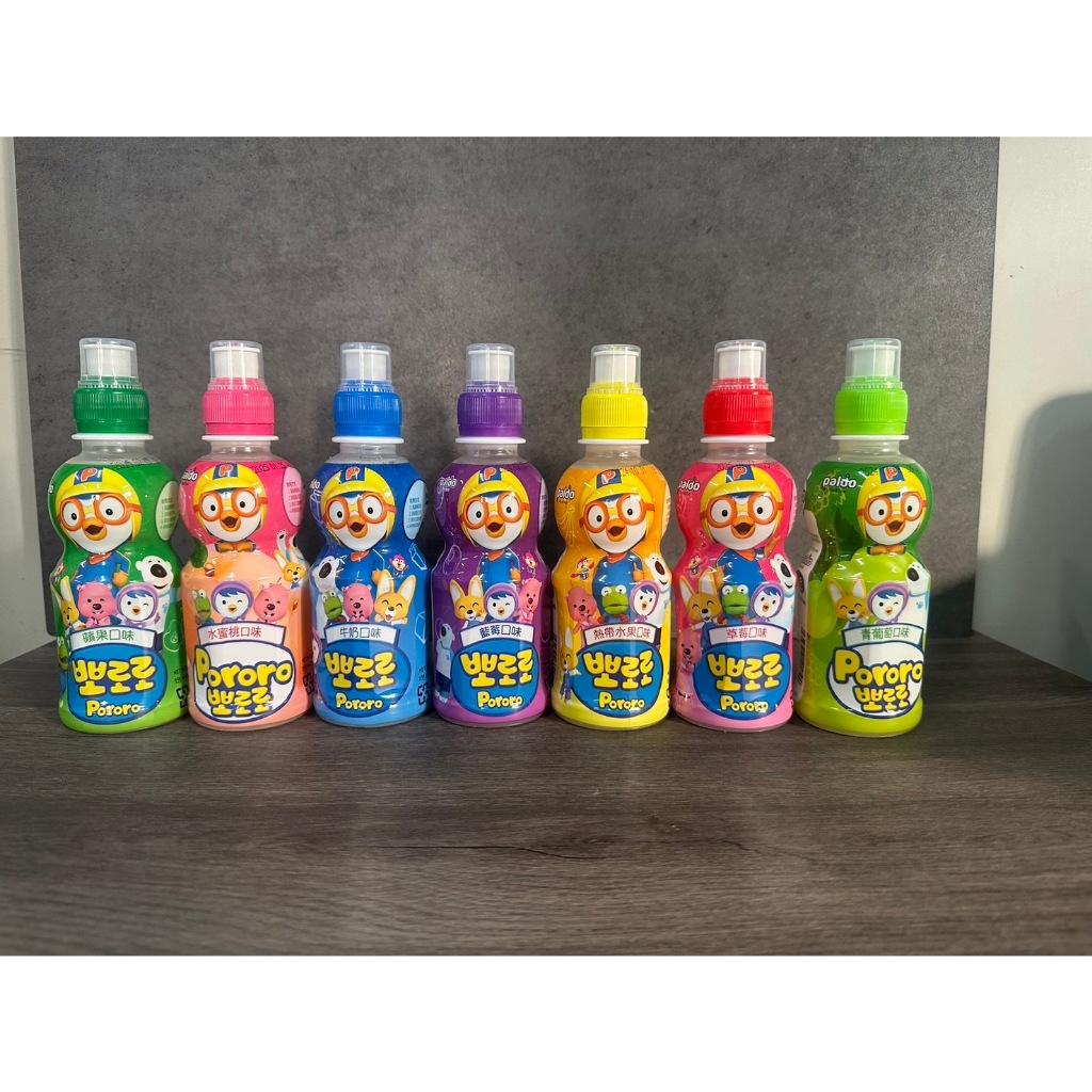 pororo 啵樂樂 乳酸飲料 235ml/蘋果/牛奶/草莓/青葡萄/藍莓/熱帶水果/水蜜桃 | 蝦皮購物