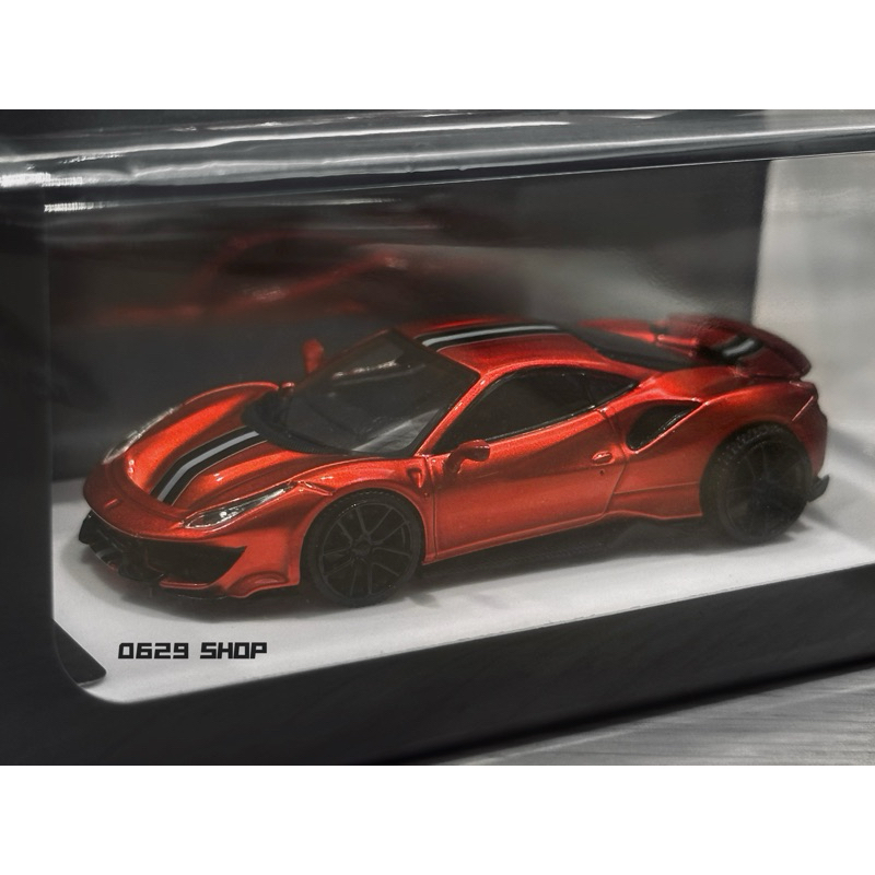 DCM 1:64 Novitec Ferrari 488 Pista 金屬紅 法拉利模型車 收藏品擺設裝飾 小車生日禮物 | 蝦皮購物