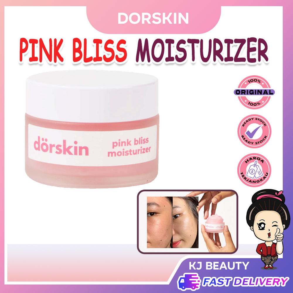 Dorskin Pink Bliss Moisturizer Brightening Tekstur Gel 30g | 蝦皮購物