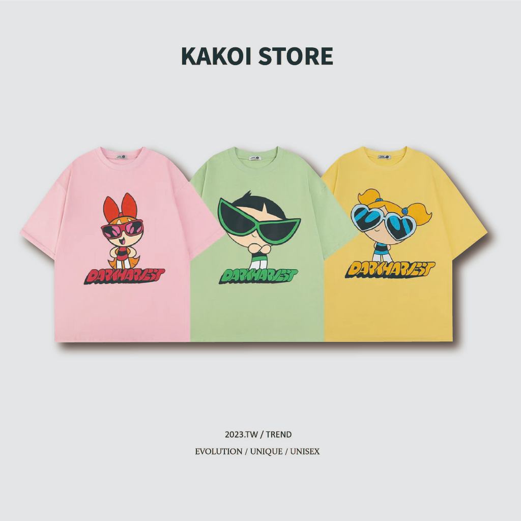 【KAKOI STORE】飛天小女警 美式 卡通 潮流 街頭 寬鬆版型 男女皆可 短袖 短Tee | 蝦皮購物
