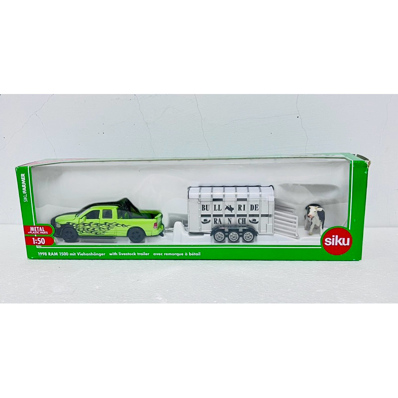 德國 Siku 1998 RAM 1500 乳牛運輸車 模型車siku farmer 1:50 拖車 皮卡貨車乳牛 | 蝦皮購物