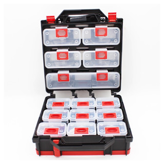 【五金大王】台灣製 REISTI 專業多功能零件收納盒 KT-369F-108 手提零件盒 收納盒 工具箱 14/18格 | 蝦皮購物