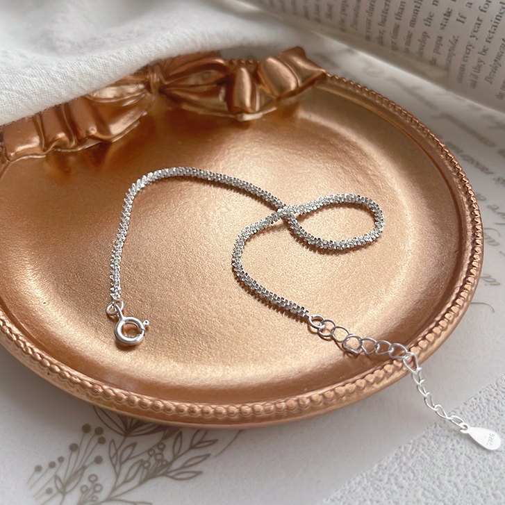 [全純銀.手鍊] 滿天星 (銀色) 純銀手鍊【UME】基本款 洗手洗澡可戴 / S925純銀手鍊 | 蝦皮購物