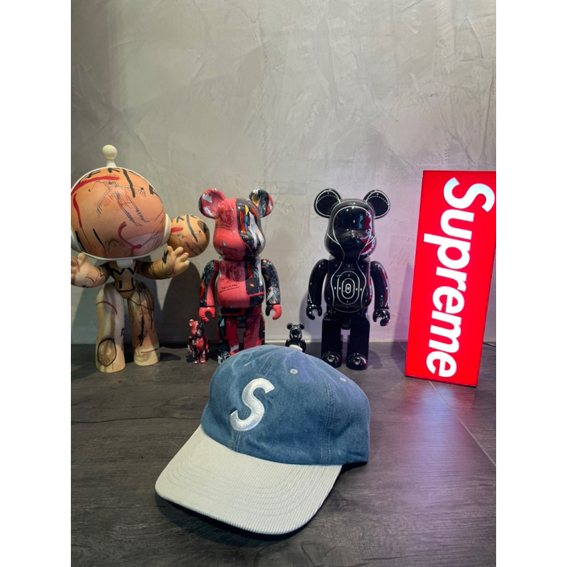 Supreme 24SS 2 Tone S Logo 6 Panel 雙色拼接 六分割 丹寧白 | 蝦皮購物