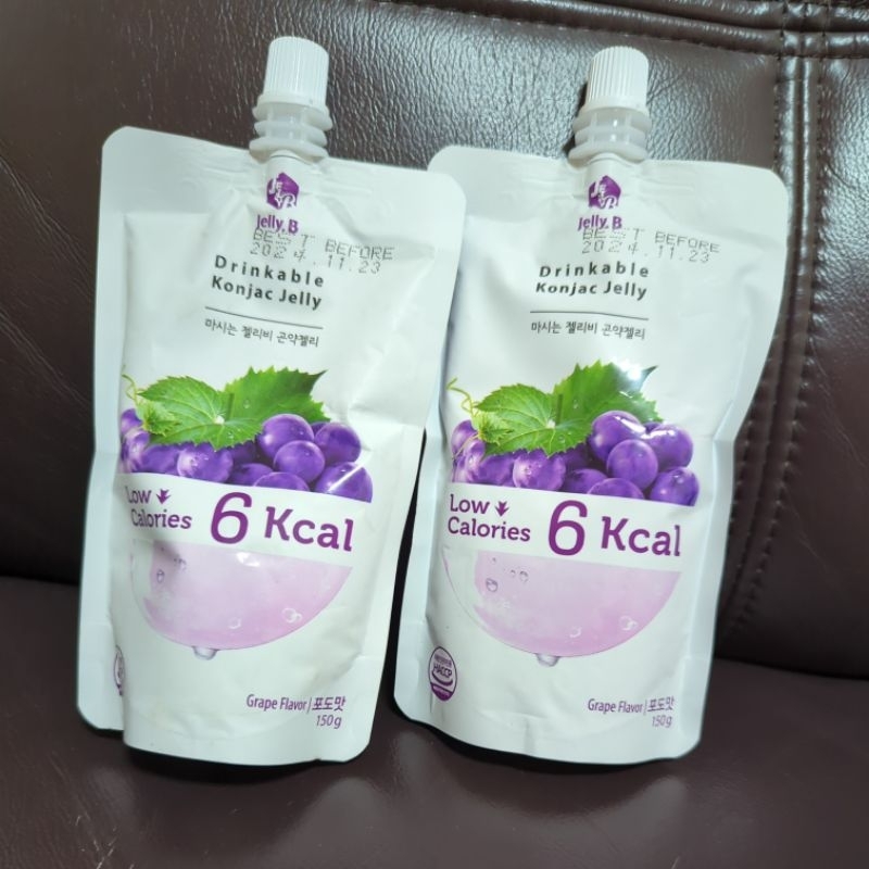 [快速出貨]韓國 Jelly B 低卡蒟蒻果凍（紫葡萄味）150g (有效期限2024/11/23） | 蝦皮購物