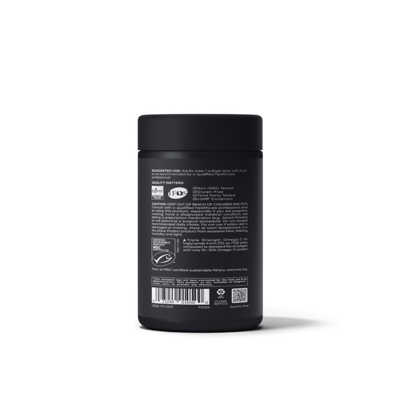 sports research 三倍強度 Omega-3魚油軟膠囊 1250mg共180顆軟膠囊預購rtg型 | 蝦皮購物