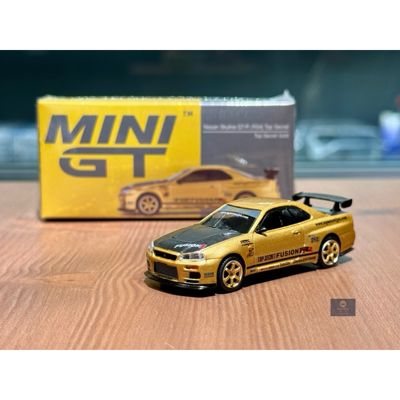 (竹北卡谷)現貨秒出 MINI GT #676 Nissan Skyline GT-R R34 Top Secret 金 | 蝦皮購物