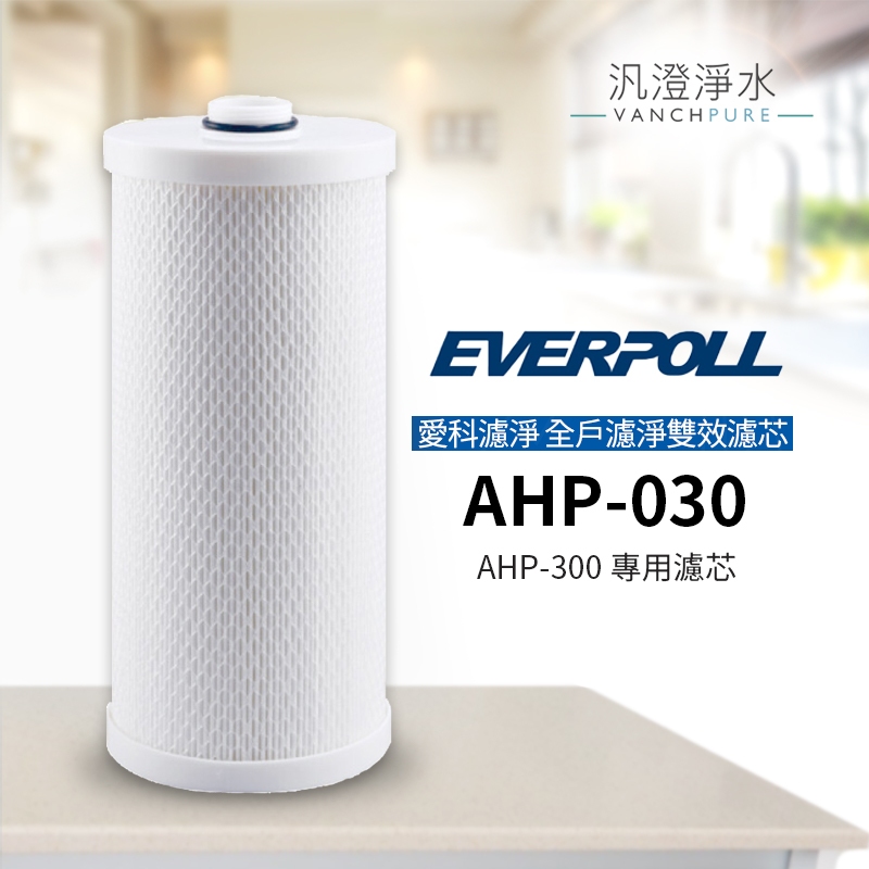 【汎澄淨水】愛科濾淨 EVERPOLL AHP-030/AHP030 全戶濾淨雙效濾芯 AHP-300專用濾芯 | 蝦皮購物