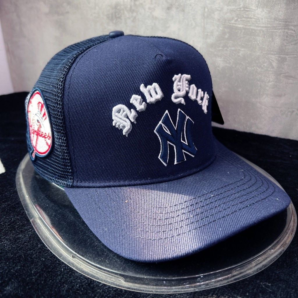 【球衣藏家】Pro Standard Yankees 洋基 OLD ENGLISH 可調式 網帽 MLB Dad Hat | 蝦皮購物
