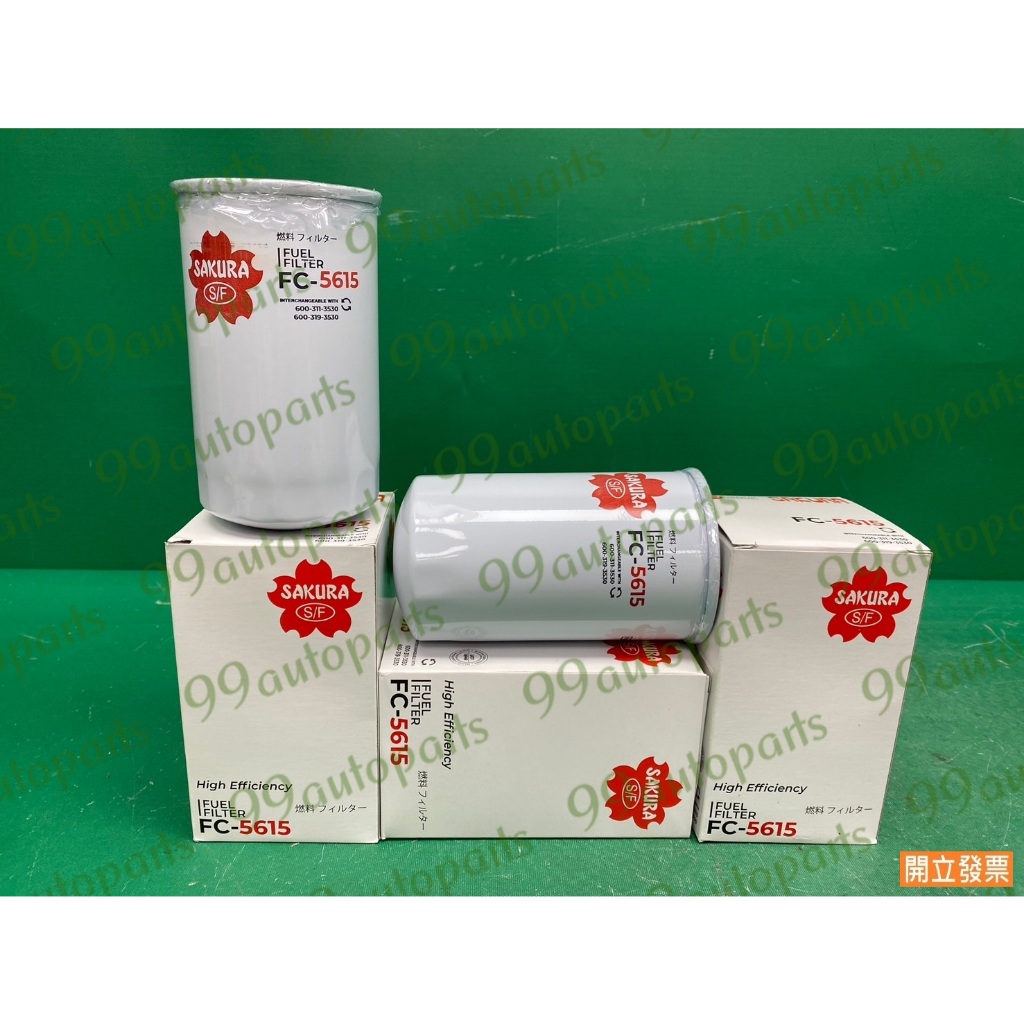【汽車零件專家】櫻花 FC-5615 KOMATSU PC130-8 濾心 濾芯 柴油芯 柴油濾芯 柴油濾清器 | 蝦皮購物