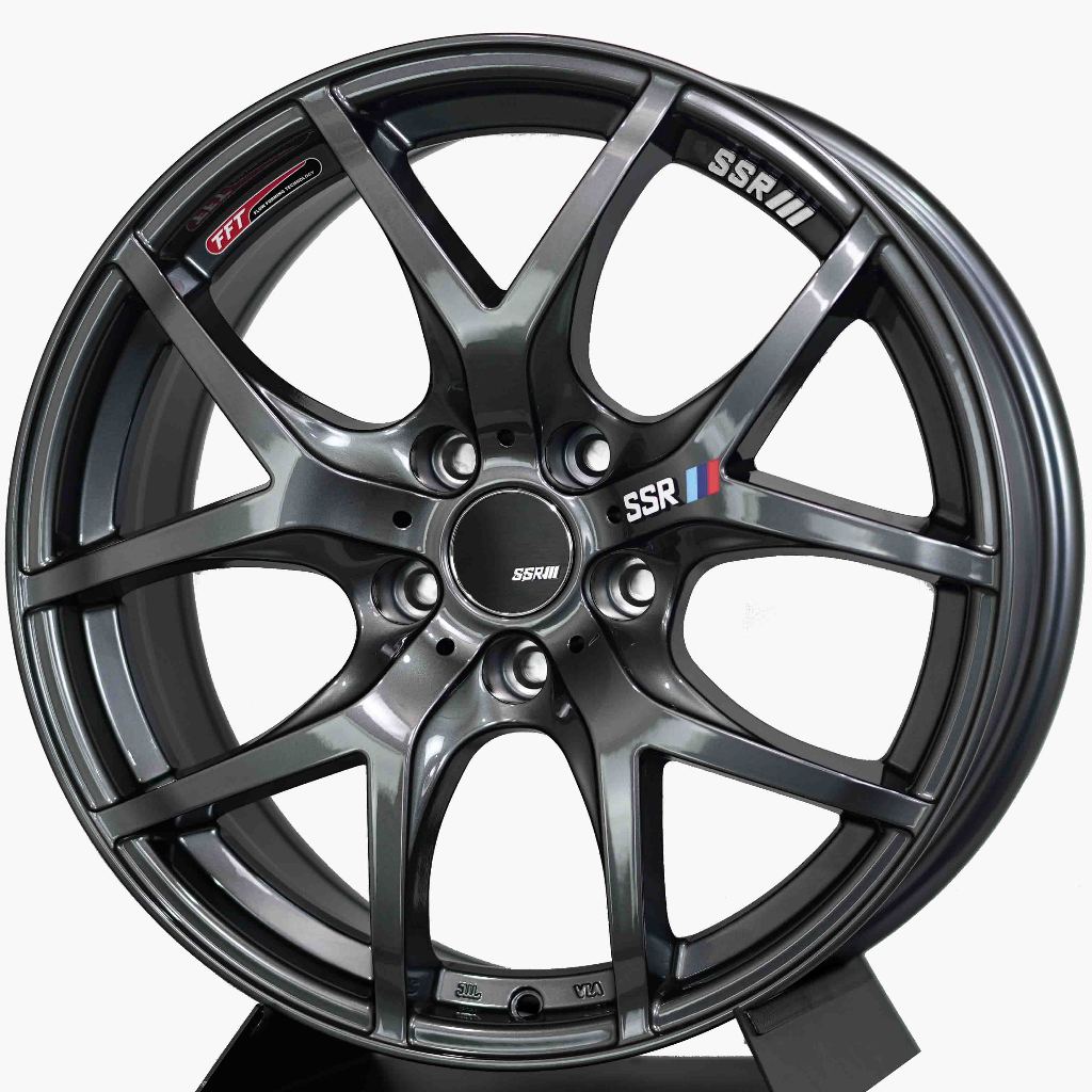 【頂尖】全新 SSR鋁圈 GTV03 18吋鋁圈 8.5J ET40 亮灰閃/亮灰/亮鐵灰 SSR GTV03 旋壓鋁圈 | 蝦皮購物