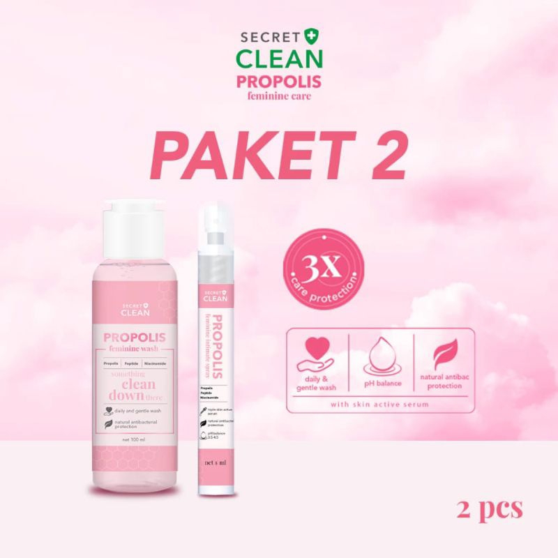 SABUN MISS V Secret Clean Propolis Feminine Wash & Spray | 蝦皮購物