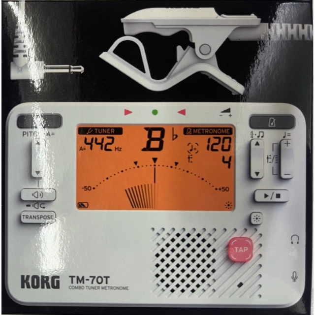 【筌曜樂器】KORG TM-70C 調音器 節拍器 調音夾 套裝組 TM70C TM-70C搭配 CM400 | 蝦皮購物