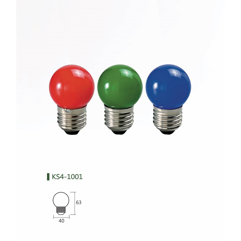 好時光～KAOS LED E27 1W 彩色燈泡 紅 藍 綠 球泡 電燈泡1瓦 110V | 蝦皮購物