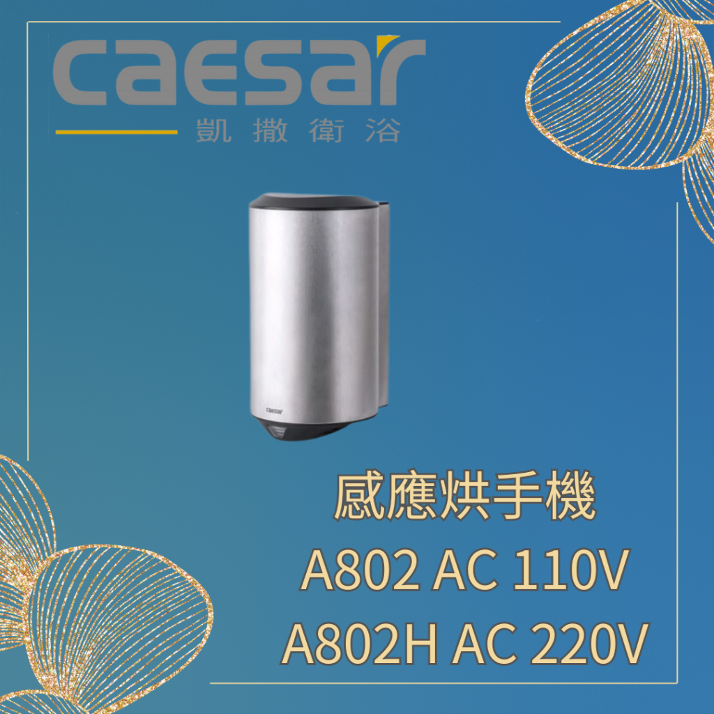 凱撒 CAESAR 感應烘手機 A802 110V ／A802H 220V 內置濾網 | 蝦皮購物