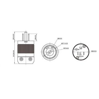 【滿讚】NEMA 5-15P 美式 UL認證 插頭 15A 125V 公插頭 電源插頭 LK7515P | 蝦皮購物
