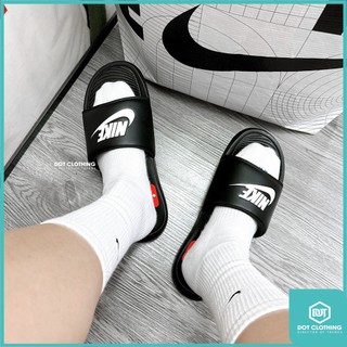 DOT 蛙蛙 NIKE VICTORI ONE SLIDE SWSH 黑 雙勾 疊影 拖鞋 軟Q底 FZ1395-001 | 蝦皮購物
