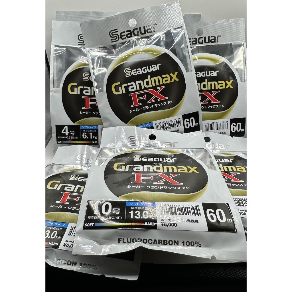 SEAGUAR GRANDMAX FX 60M 卡夢線 碳纖維線 日本島內線 | 蝦皮購物