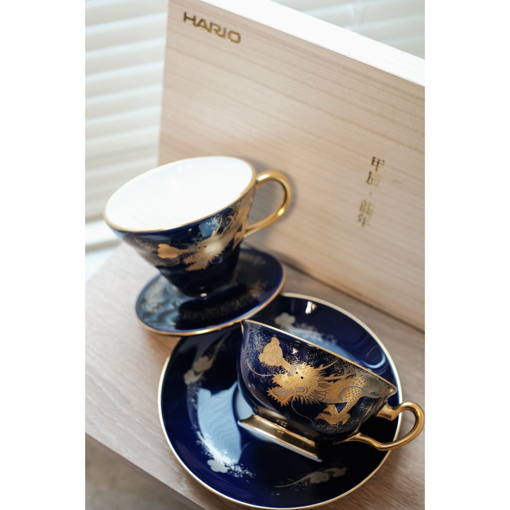 ☆CP籽☆日本製 HARIO 大倉陶園V60 1~2杯用 琉璃金蝕龍年濾杯組 濾杯/杯/杯盤3件組 | 蝦皮購物