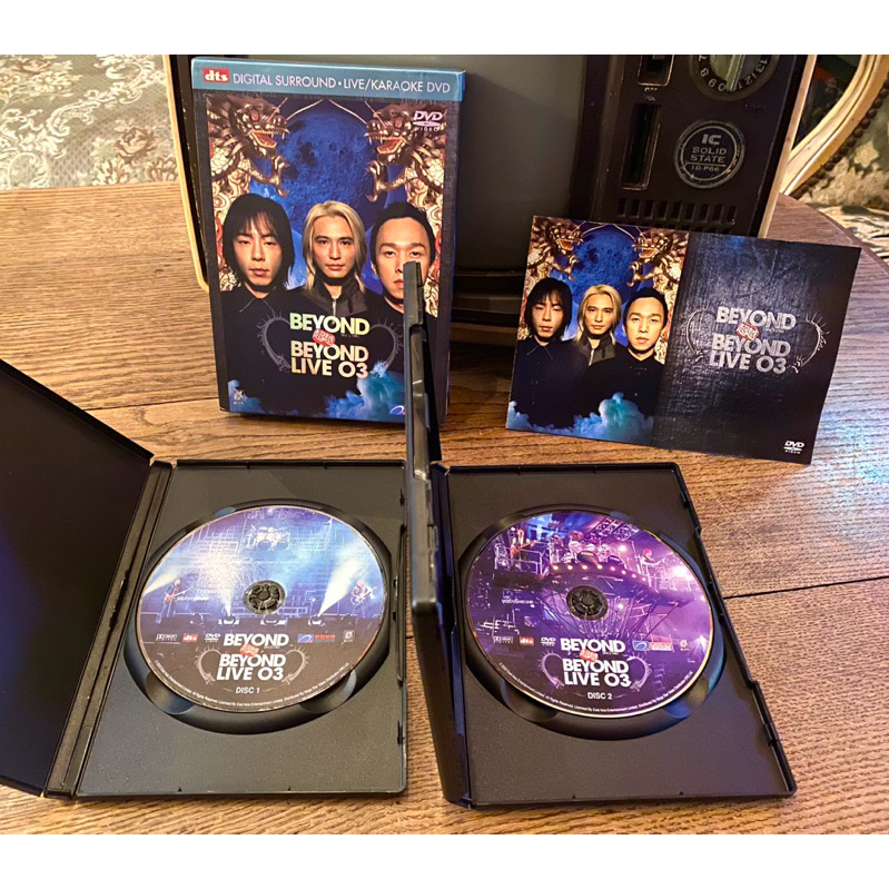 香港搖滾樂團 Beyond 超越 Live 03 演唱會 卡拉ok 雙片 DVD 附彩色曲目簡介 海闊天空 光輝歲月 | 蝦皮購物