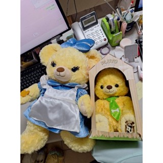 絕版 disney 小熊學校 大學熊 unibear 玩偶 娃娃 愛麗絲 m號 | 蝦皮購物