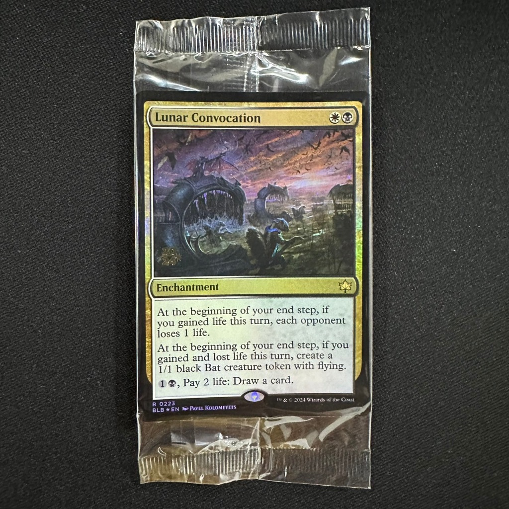 (C) 魔法風雲會 MTG 售前閃 0223 BLB 綻花潛伏 斑隆洛 Lunar Convocation | 蝦皮購物