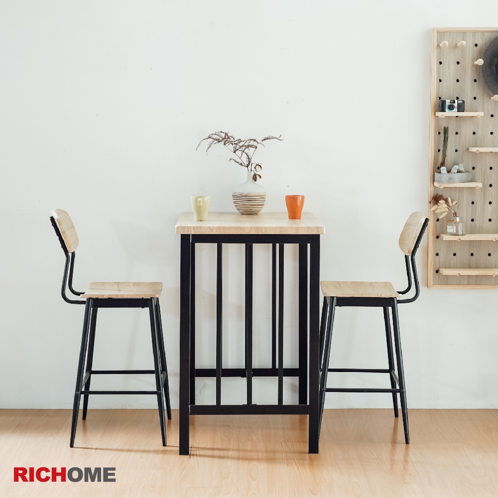 RICHOME 福利品 CH-1364 DE-312 工業風時尚吧台桌椅 桌椅組 吧檯 高腳 餐桌 餐椅 吧台 餐桌椅 | 蝦皮購物