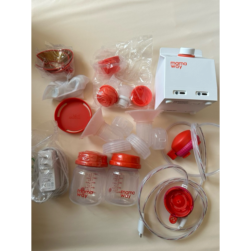 Mamaway電動雙邊熱敷吸乳器 | 蝦皮購物