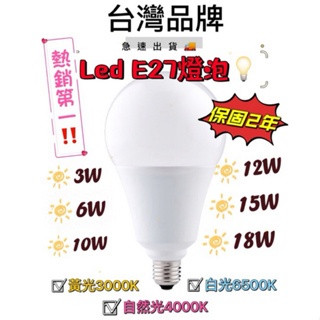 急速出貨/球泡/台灣公司/LED燈泡/CNS認證/E27球泡/10W/12W/15W/3W/6W/18W/20W索雷特 | 蝦皮購物