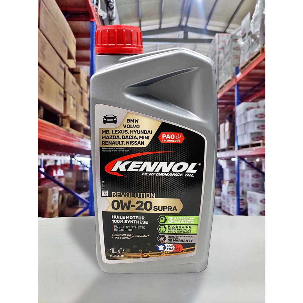 『油工廠』KENNOL REVOLUTION 0W20 SUPRA 全合成 汽車 機油 新式引擎 節能 LL17 SP | 蝦皮購物