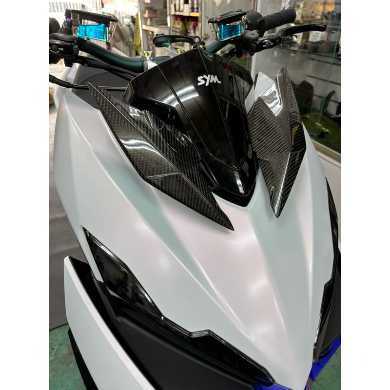 【戰鬥機】DRG2 JSTC龍鱗刃 碳纖維翅膀 碳纖維定風翼 定風翼SYM DRG CARBON | 蝦皮購物