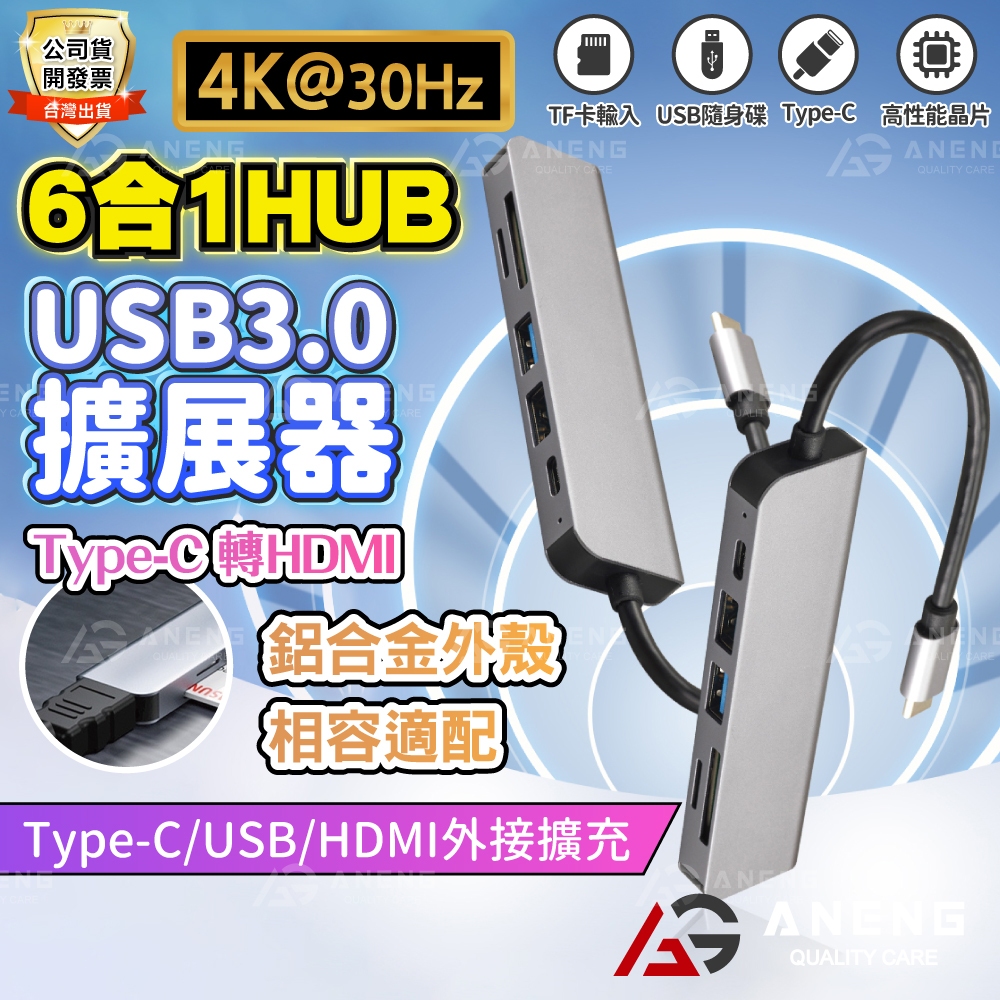 【蝦皮隔日配】TypeC USB3.0HUB 蘋果15 16 hdmi USB擴展器 讀卡器 多功能轉接器 USBC | 蝦皮購物