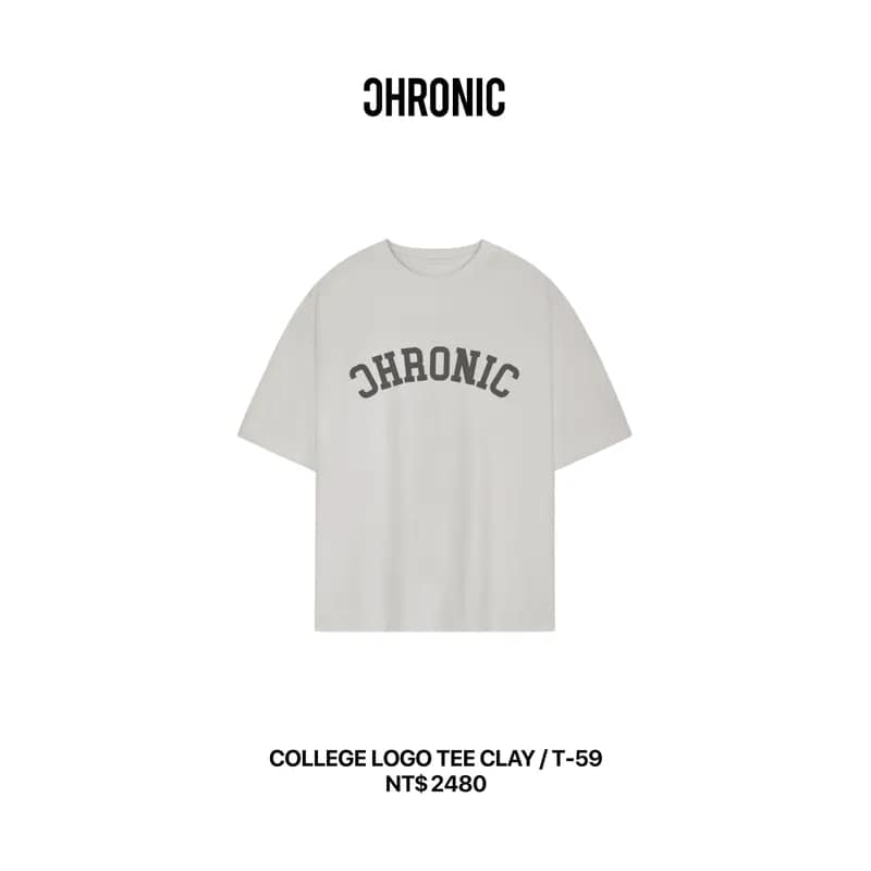 【CHRONIC】全新現貨 T-59 / COLLEGE LOGO TEE CLAY | 蝦皮購物