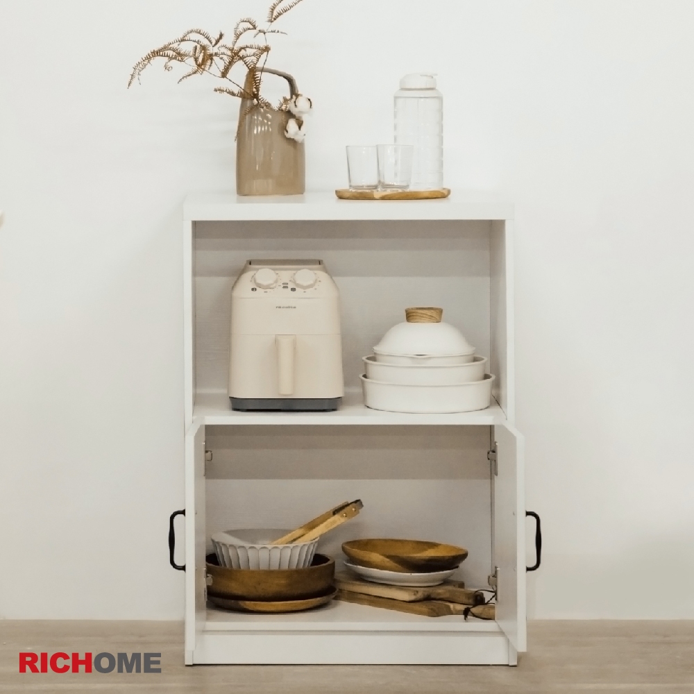 RICHOME 福利品 DR-244 詩諾雙門廚房櫃 已改款無電線孔 廚房櫃 餐櫃 電器櫃 微波爐架 收納櫃 玄關櫃 | 蝦皮購物