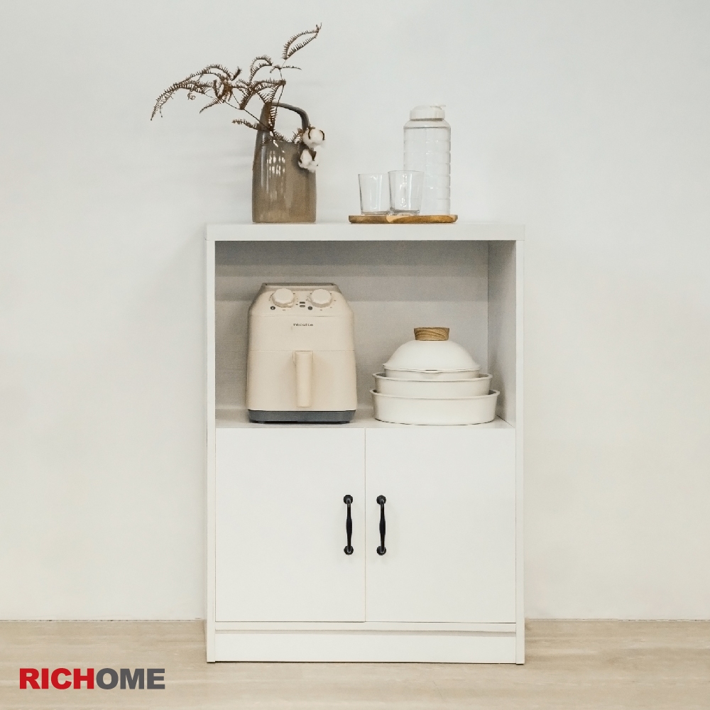 RICHOME 福利品 DR-244 詩諾雙門廚房櫃 已改款無電線孔 廚房櫃 餐櫃 電器櫃 微波爐架 收納櫃 玄關櫃 | 蝦皮購物