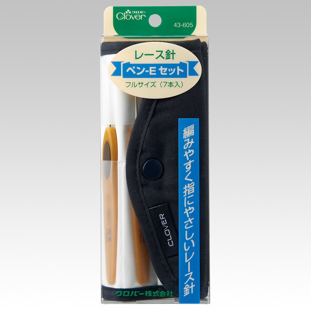 【YUBU】Clover 可樂牌 Pen-E 筆式蕾絲鉤針 43-605 | 蝦皮購物