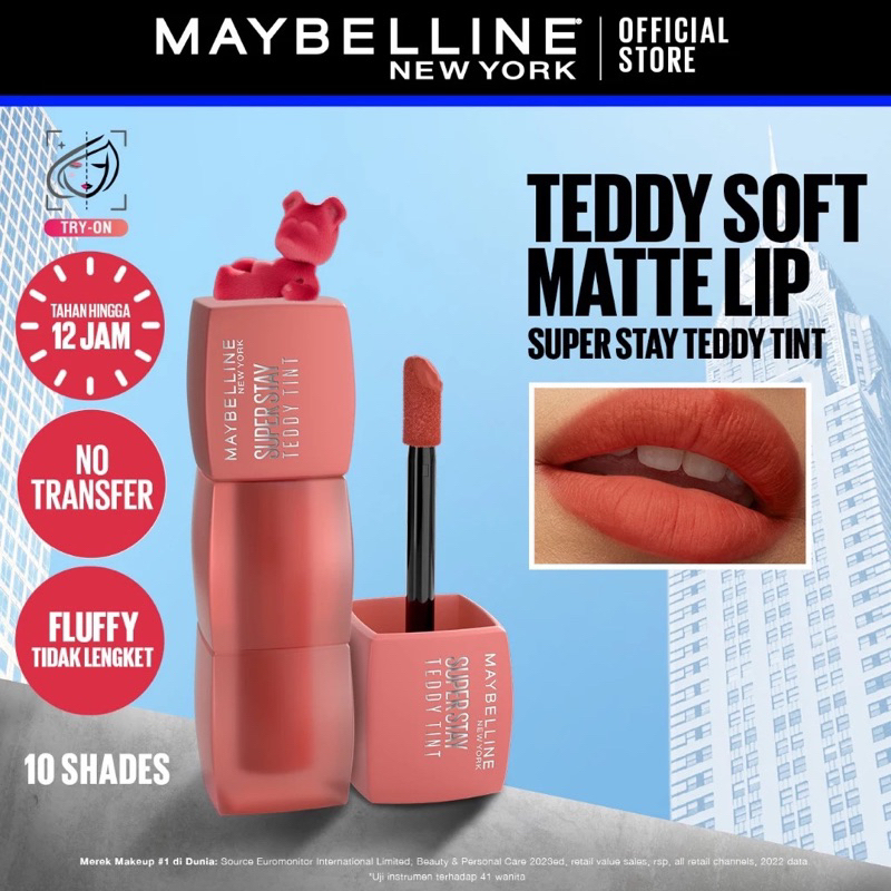 PRE ORDER | MAYBELLINE SUPERSTAY TEDDY TINT | 蝦皮購物