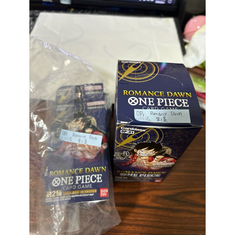正版 日文版 已拆 航海王 海賊王 卡牌遊戲 OPCG OP01 Romance Dawn 補充 料卡 | 蝦皮購物