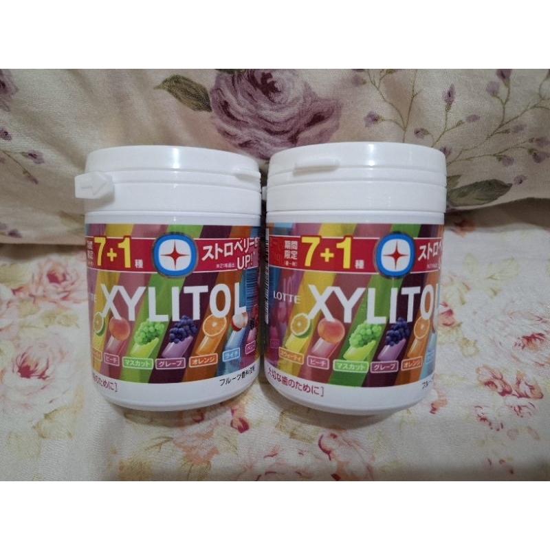 日本帶回 LOTTE 樂天 XYLITOL 期間限定（春～秋）7+1種水果綜合口味口香糖 133g 現貨兩罐 | 蝦皮購物