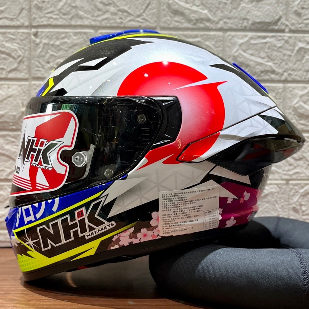 『新兄弟帽店』實體店 免運 NHK K5R AL21#4 Japan 黑藍 入門帽款 高通風 低風切 亞版 全罩式安全帽 | 蝦皮購物