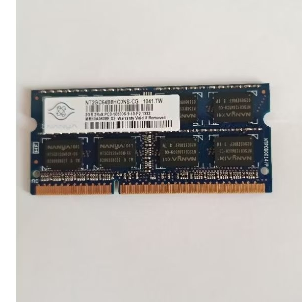 南亞 PC3-10600 DDR3 1333 2G 2GB 雙面顆粒 筆電用 SO-DIMM 記憶體 | 蝦皮購物