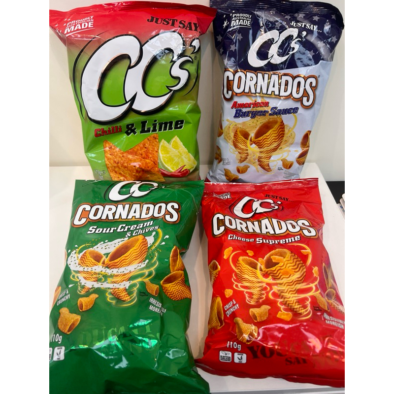 澳洲 現貨 Cc's Cornados 玉米片 起司 酸奶 辣椒 美式110g-175g | 蝦皮購物