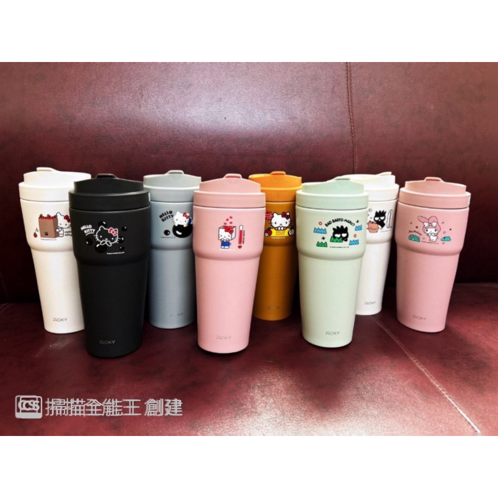 【WOKY X 三麗鷗】 Kitty聯名 手提鈦瓷保溫杯750ml(附吸管) | 蝦皮購物