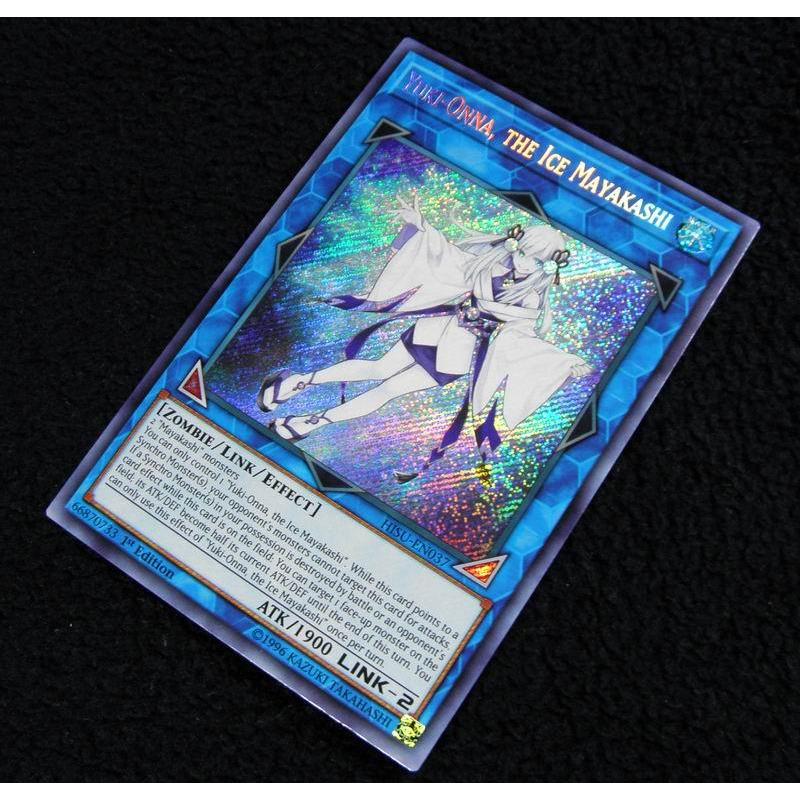 正版遊戲王 HISU-EN037 美英1刷 斜鑽 冰之魔妖-雪女X1(NM近美品)=DBHS-JP037 | 蝦皮購物