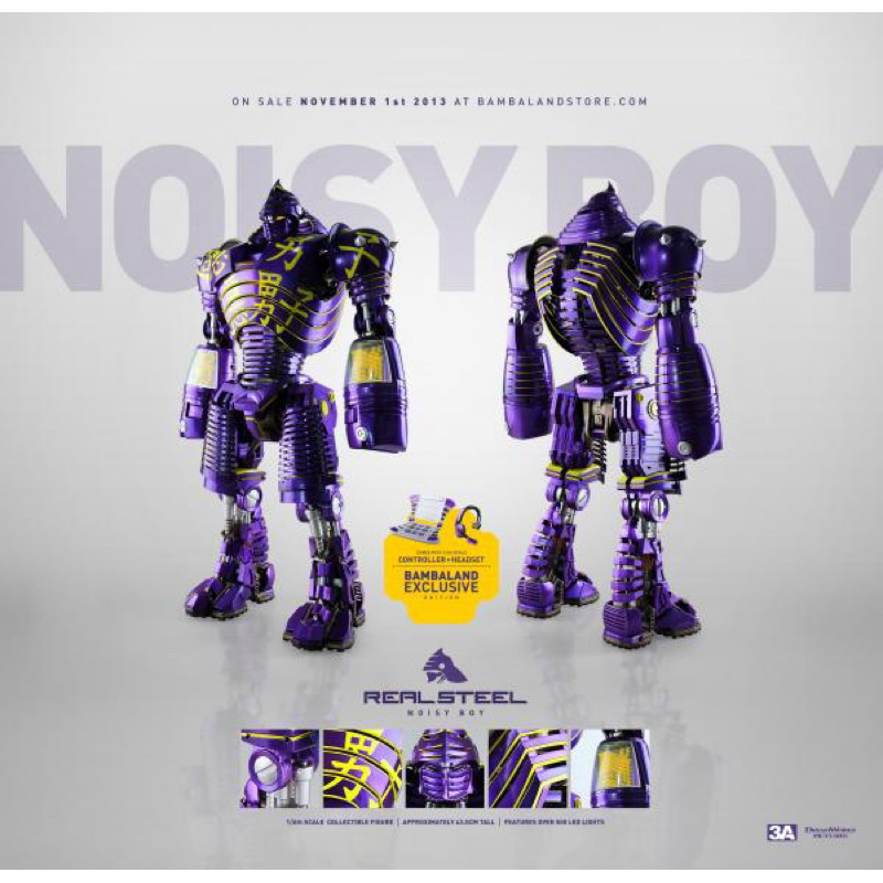 【模幻力量】現貨 ThreeA 3A 鋼鐵擂台 Real Steel 1/6 比例 超惡男子 Noisy Boy | 蝦皮購物