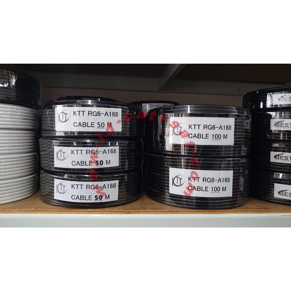 [含發票]KTT 原裝進口5CFB=RG6=5C2V 168編 100公尺&50公尺 同軸電纜 數位天線電視訊號線 | 蝦皮購物