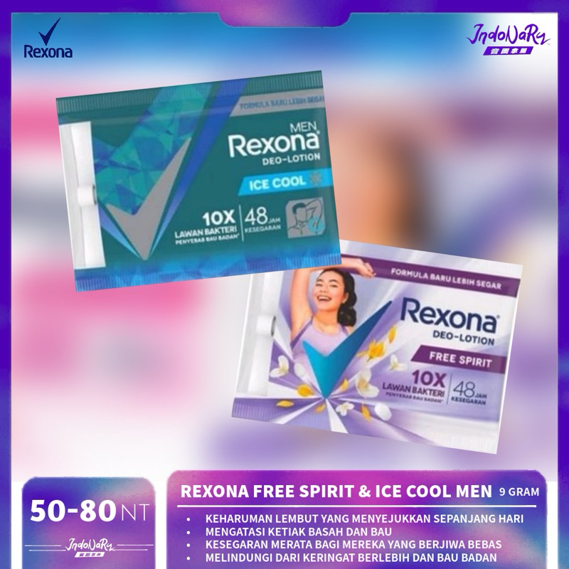 REXONA Sachet Free Spirit Deo Lotion Formula Baru 蕊娜止汗芳香包 9G | 蝦皮購物