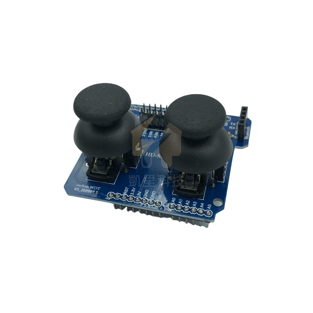 雙軸按鍵搖桿感測器 雙搖桿擴展板 相容Arduino | 蝦皮購物